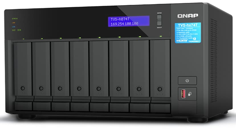 QNAP TVS-h874T-i7-32G 8-Bay NAS 0TB NAS-server (TVS-H874T-I7-32G ...