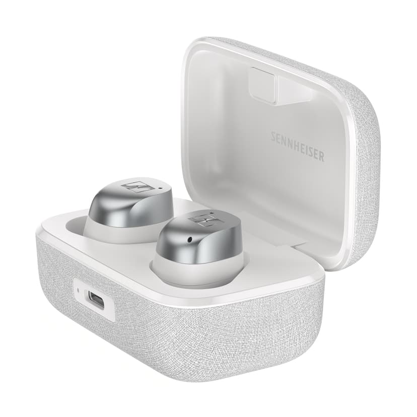 SENNHEISER Momentum TW4 ANC Silver, Vit (700366) | Dustinhome.se