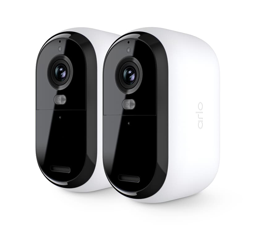 Arlo Essential 2 2K Utomhus Kamera Vit 2-Pack (VMC3250-100EUS) | Dustin.se