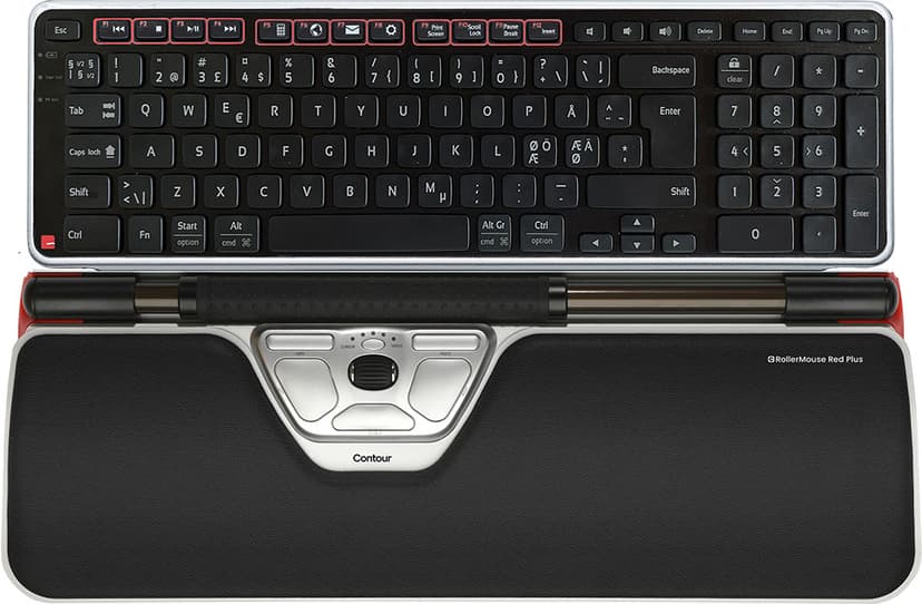 Contour Design RollerMouse Red Plus Wireless + Balance Keyboard Nordic ...