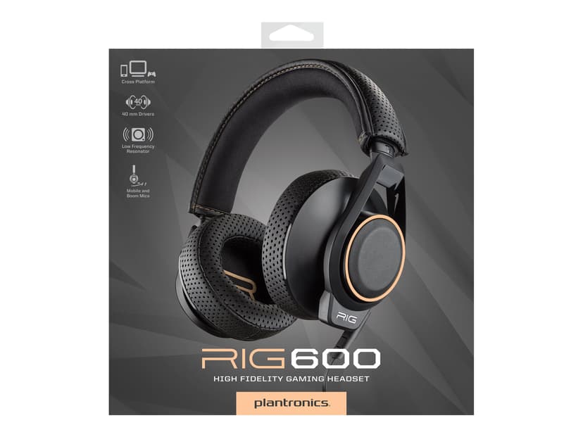 Plantronics RIG 600 Dolby Atmos Headset Stereo Svart (210261-05 ...