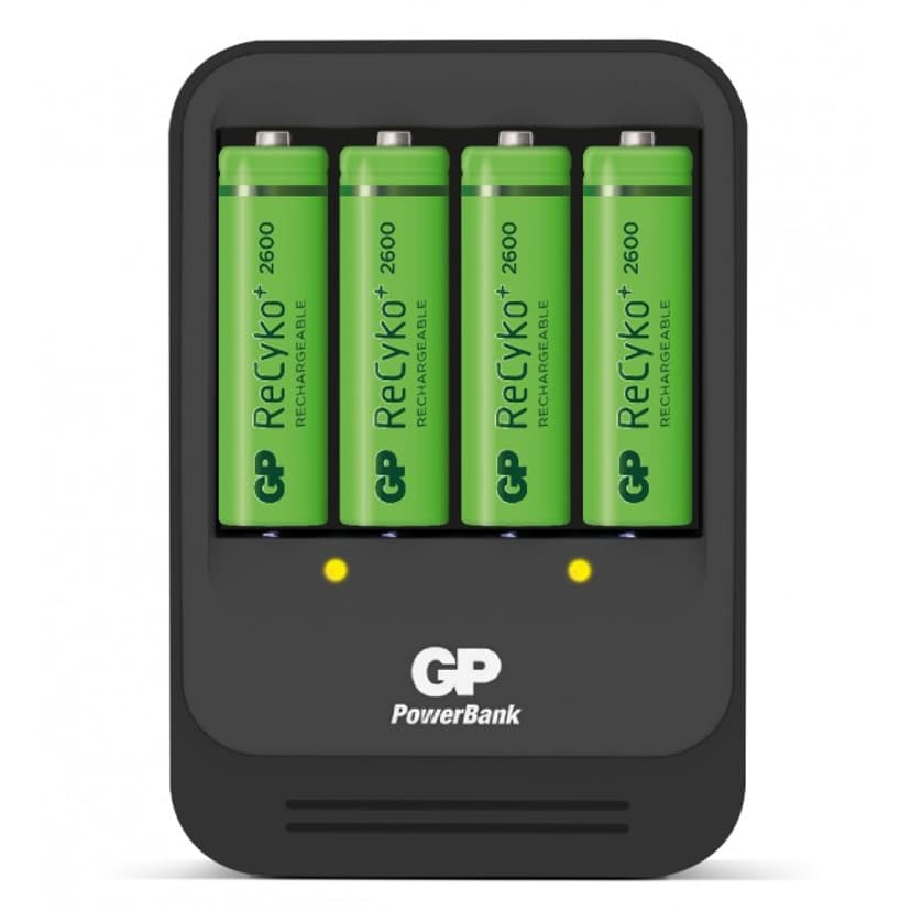 GP Recyko PB570 Laddare + 4xAA (202206) | Dustin.se