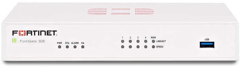 Fortinet FortiGate 30E Brandvägg + 1 År Forticare & FortiGuard UTM (FG ...