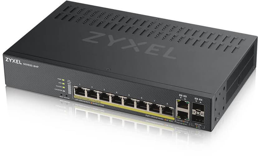 Zyxel Nebula GS1920-8HPv2 8G PoE 130 watt Svitsj (GS1920-8HPV2-EU0101F ...