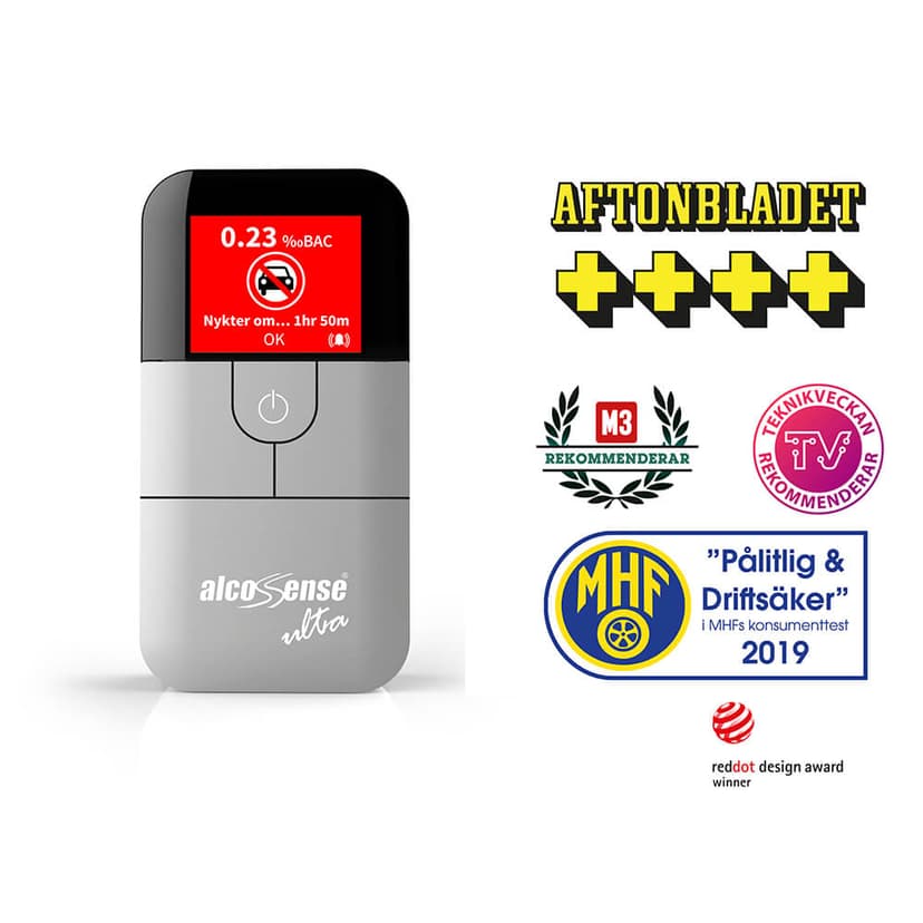 ALCOSENSE Alkometer Ultra (ALC-ULTRA-SC) | Dustin.no