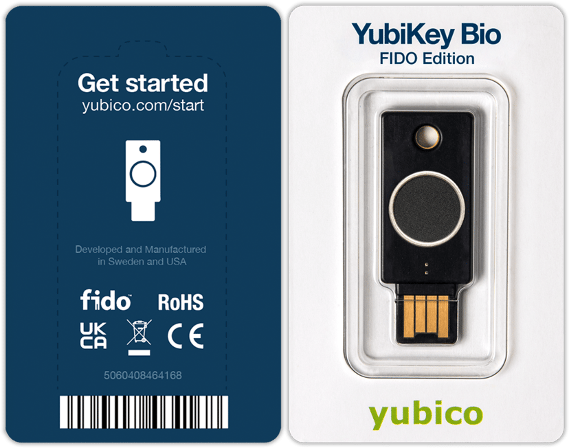 Yubico YubiKey Bio FIDO Edition 50-pack (5060408464168-TR) | Dustin.se