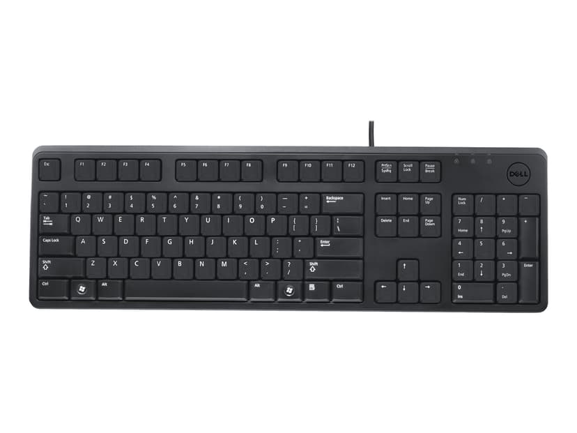 Dell UK QUIETKEY KEYBOARD USB BLACK #demo (580-17608) | Dustin.se