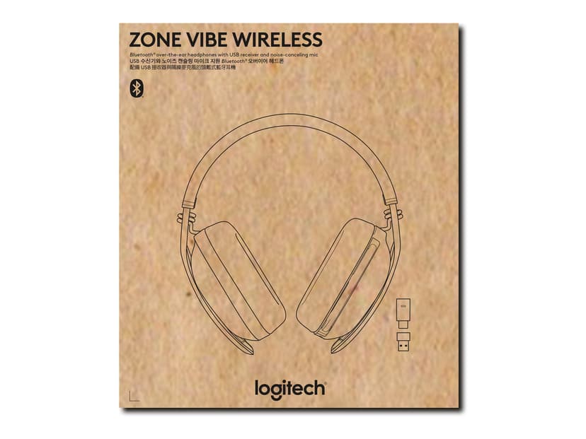 Logitech Zone Vibe Wireless Headset USB-C via Bluetooth-adapter ...