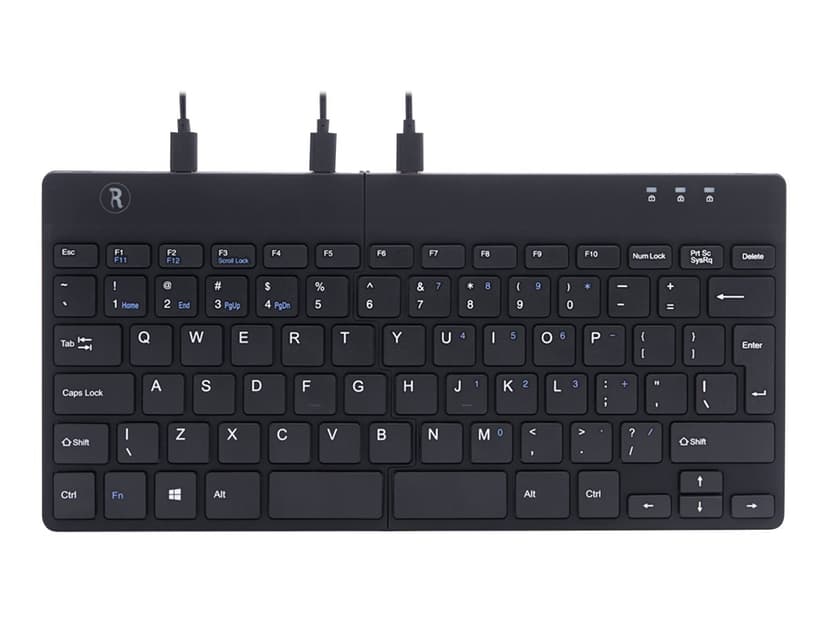 R-Go Tools Split Ergonomic Keyboard Kabelansluten Amerikansk Svart ...