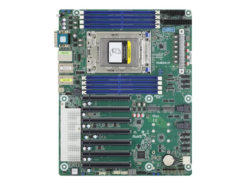 ASRock Rack ROMED8-2T Motherboard Socket SP3 (LGA4094) ATX Hovedkort (ROMED8-2T) | Dustin.no