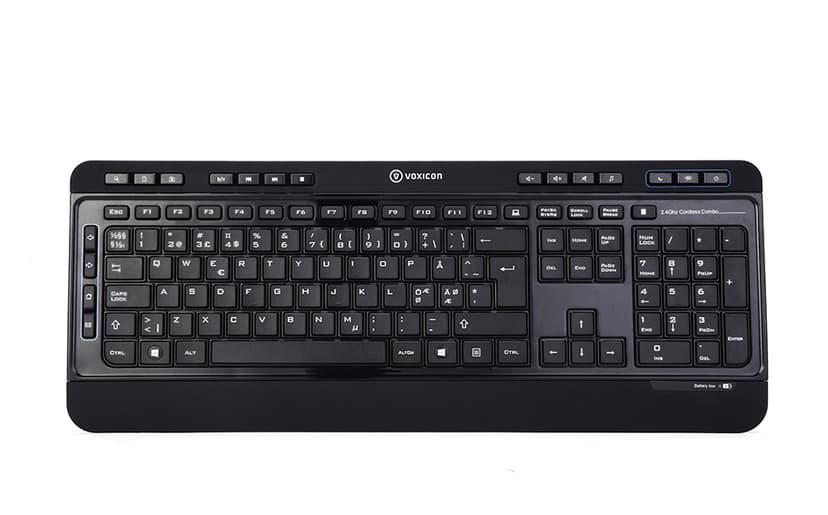 Voxicon Wireless Keyboard And Mice 290Wl Nordisk (DMK-290WLB) | Dustin.no