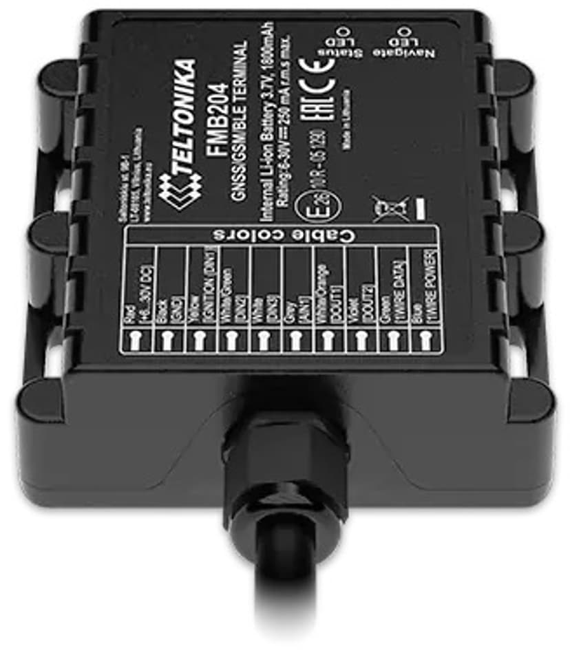 Teltonika FMB204 GNSS/GSM Tracker (FMB204BD9L01) | Dustin.se