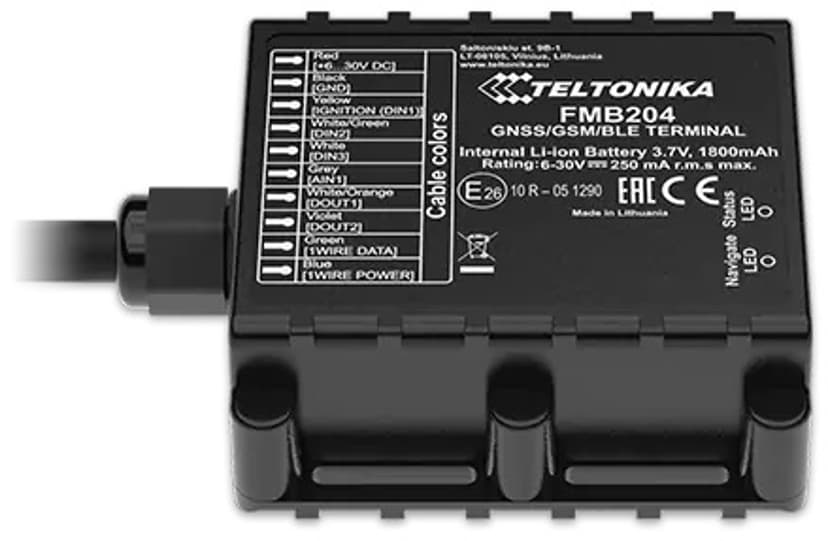 Teltonika FMB204 GNSS/GSM Tracker (FMB204BD9L01) | Dustinhome.dk
