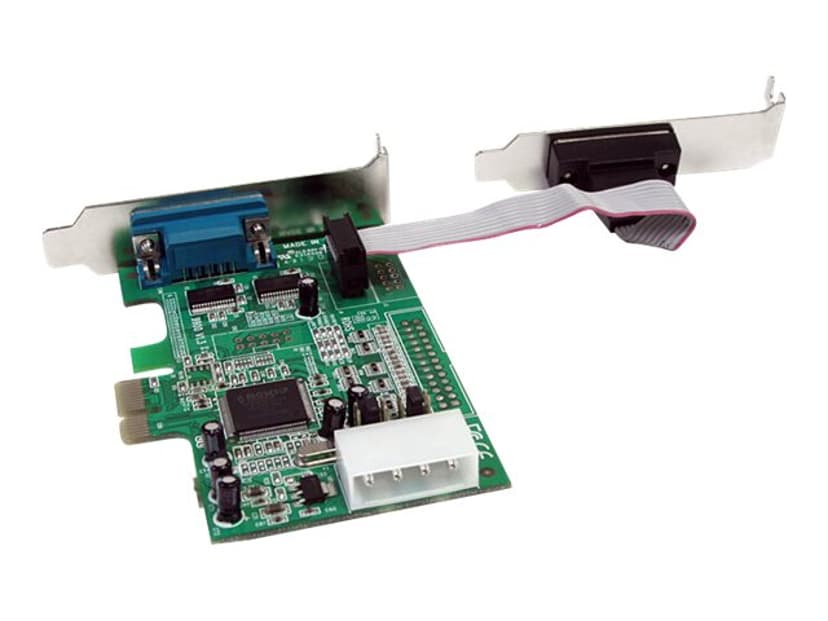 Startech .com 2 Port Low Profile Native RS232 PCI Express Serial Card ...
