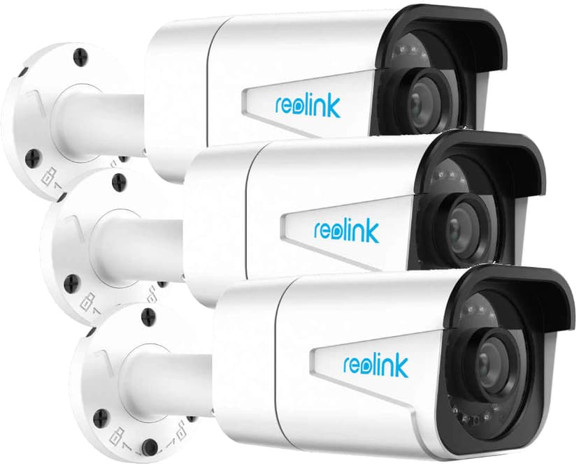 Reolink RLC-810A Surveillance Camera Person/Vehicle Detection 3-Pack ...