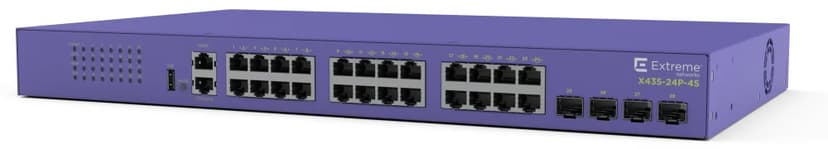 Extreme Networks ExtremeSwitching X435-24P-4S PoE Switch 370W | Dustin.se
