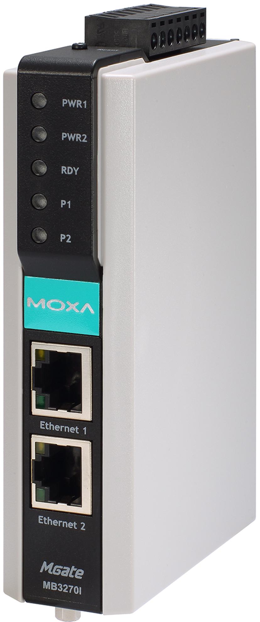 Moxa Mgate MB3270 2-Port Modbus to Ethernet Gateway | Dustin.dk
