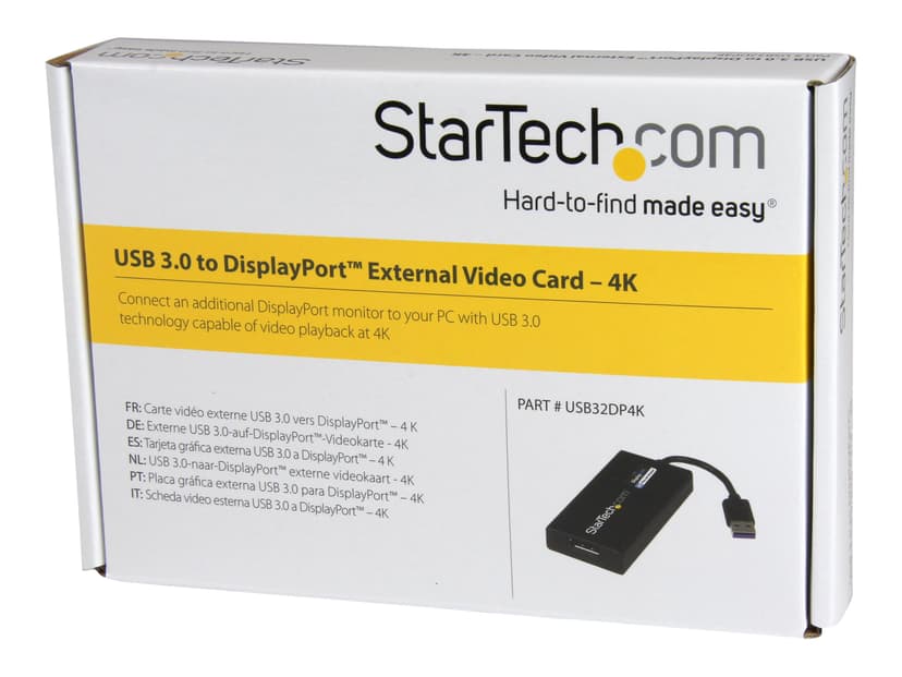 Startech 4K USB VIDEO CARD USB 3.0 - DISPLAYPORT | Dustinhome.no