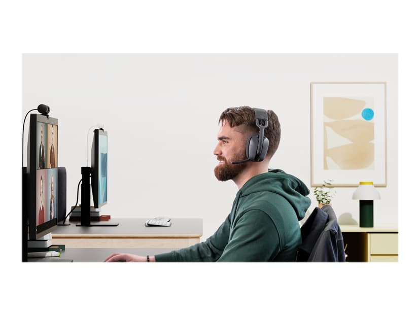 Logitech Zone Vibe Wireless Headset USB-C via Bluetooth-adapter ...