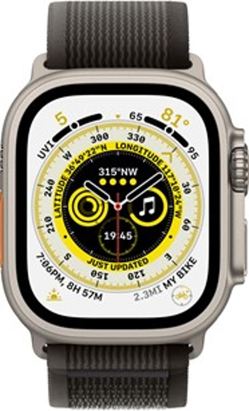 Apple Watch Ultra GPS Cellular 49mm Titanium Case With Black Gray Apple Watch Ultra GPS Cellular 49mm Titanium Case With Black Gray